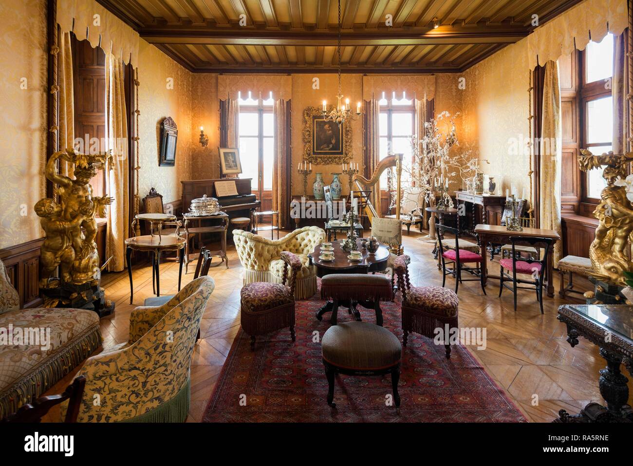 Historical Salon, Chaumont Castle, Château de Chaumont, Chaumont-sur ...