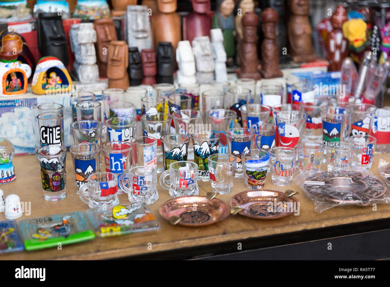 Souvenirs of Chile Stock Photo - Alamy