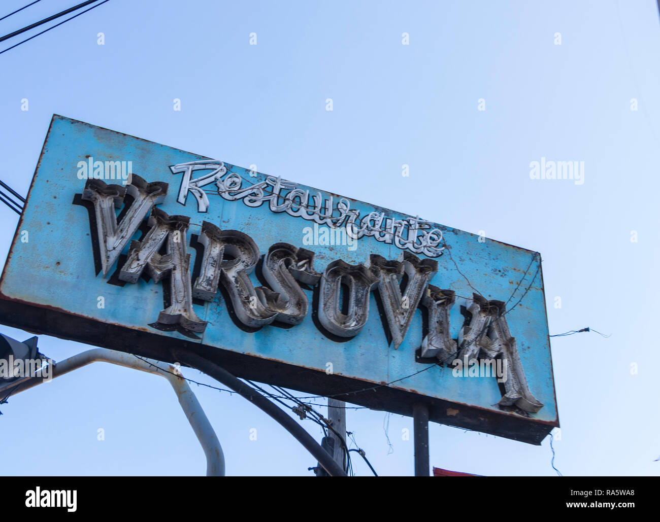 Old lighted sign hi-res stock photography and images - Alamy