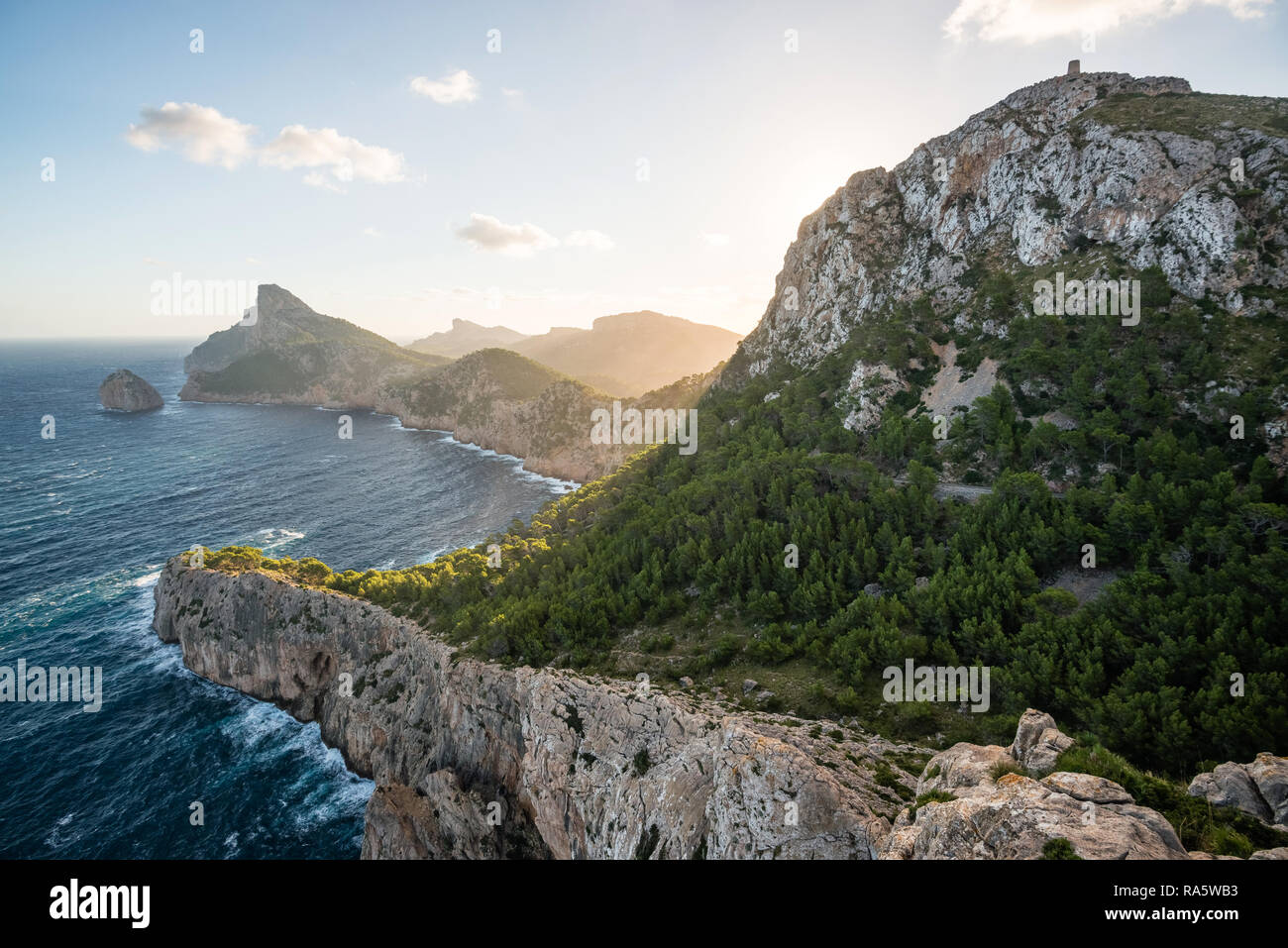 Rock cliff mountain cap de formentor hi-res stock photography and ...