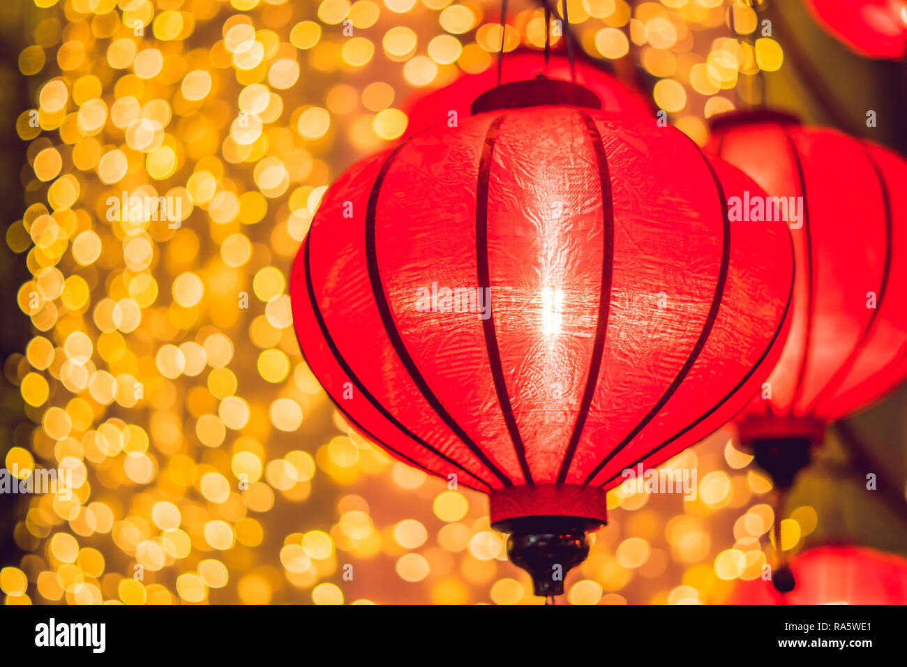 Chinese lanterns during new year festival. Vietnamese New Year Stock ...