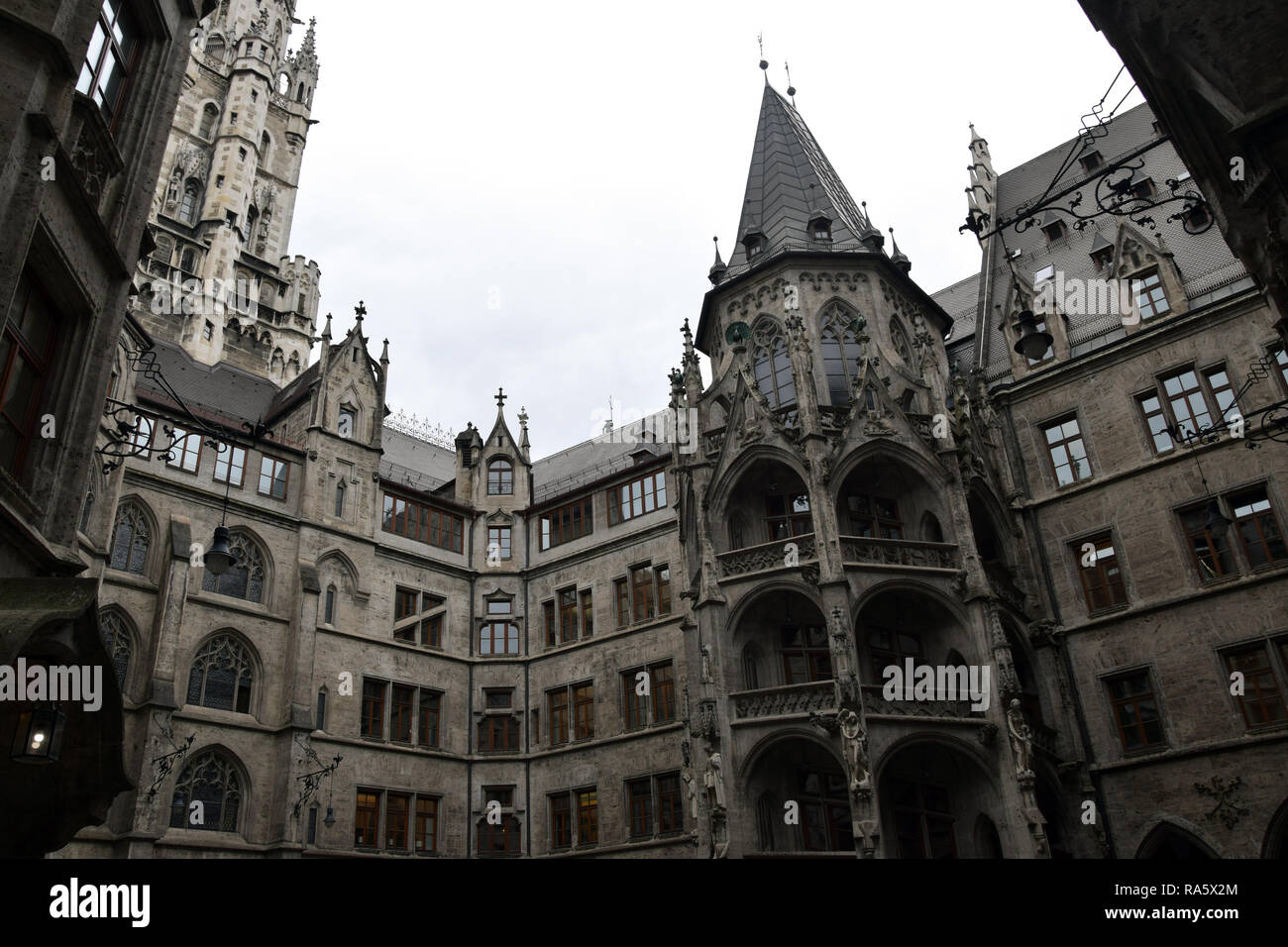Munich town hall. Munchen Neues Rathaus. Munich, Germany Stock Photo ...