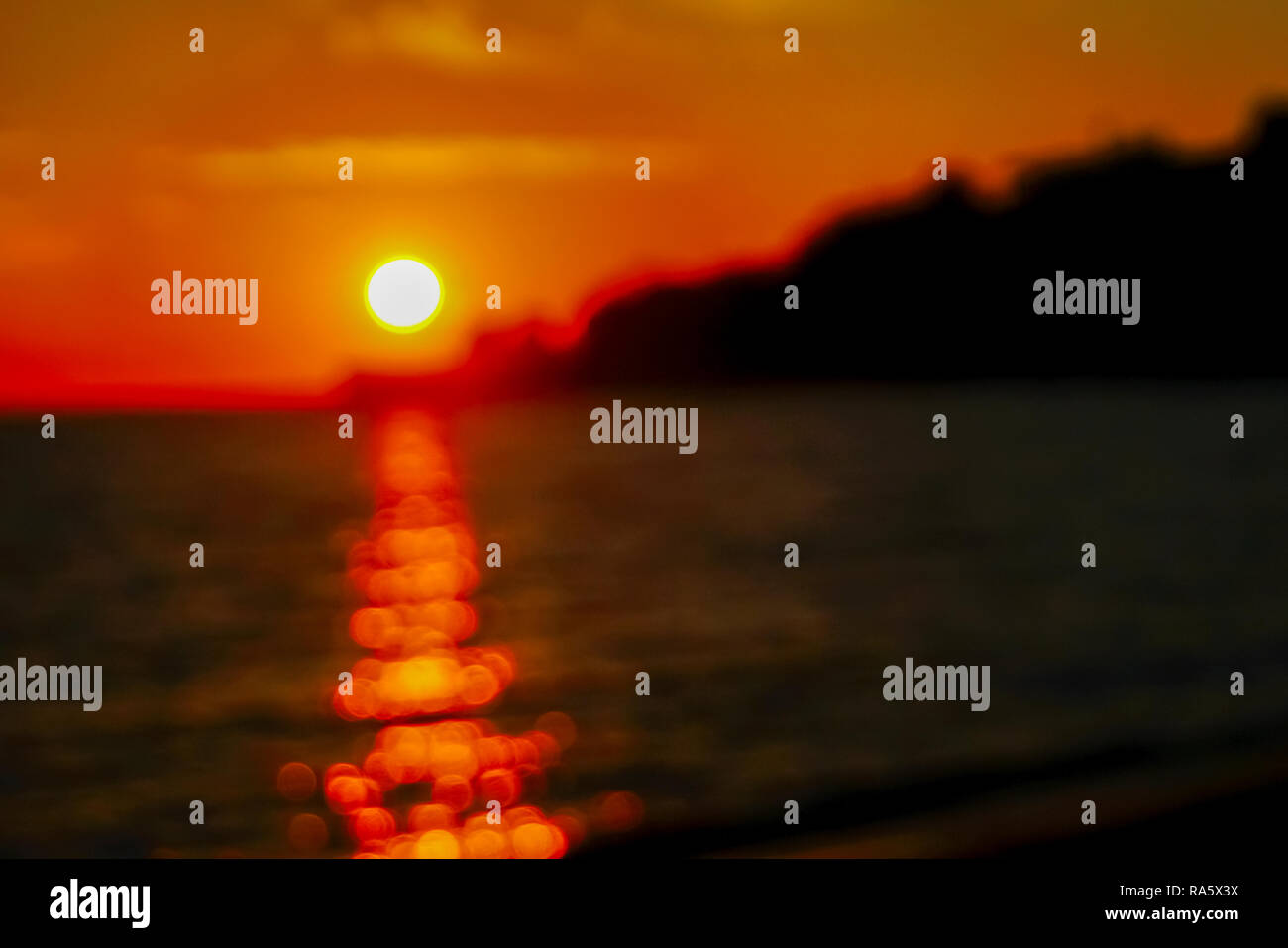 Mediterranean Sun Set. Photographed in the Aegean Sea, Alexandroupoli ...