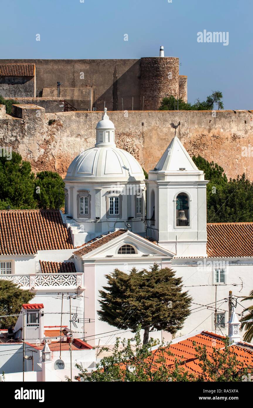 Nossa Senhora dos Martires Church and castle, Castro Marim, Algarve ...