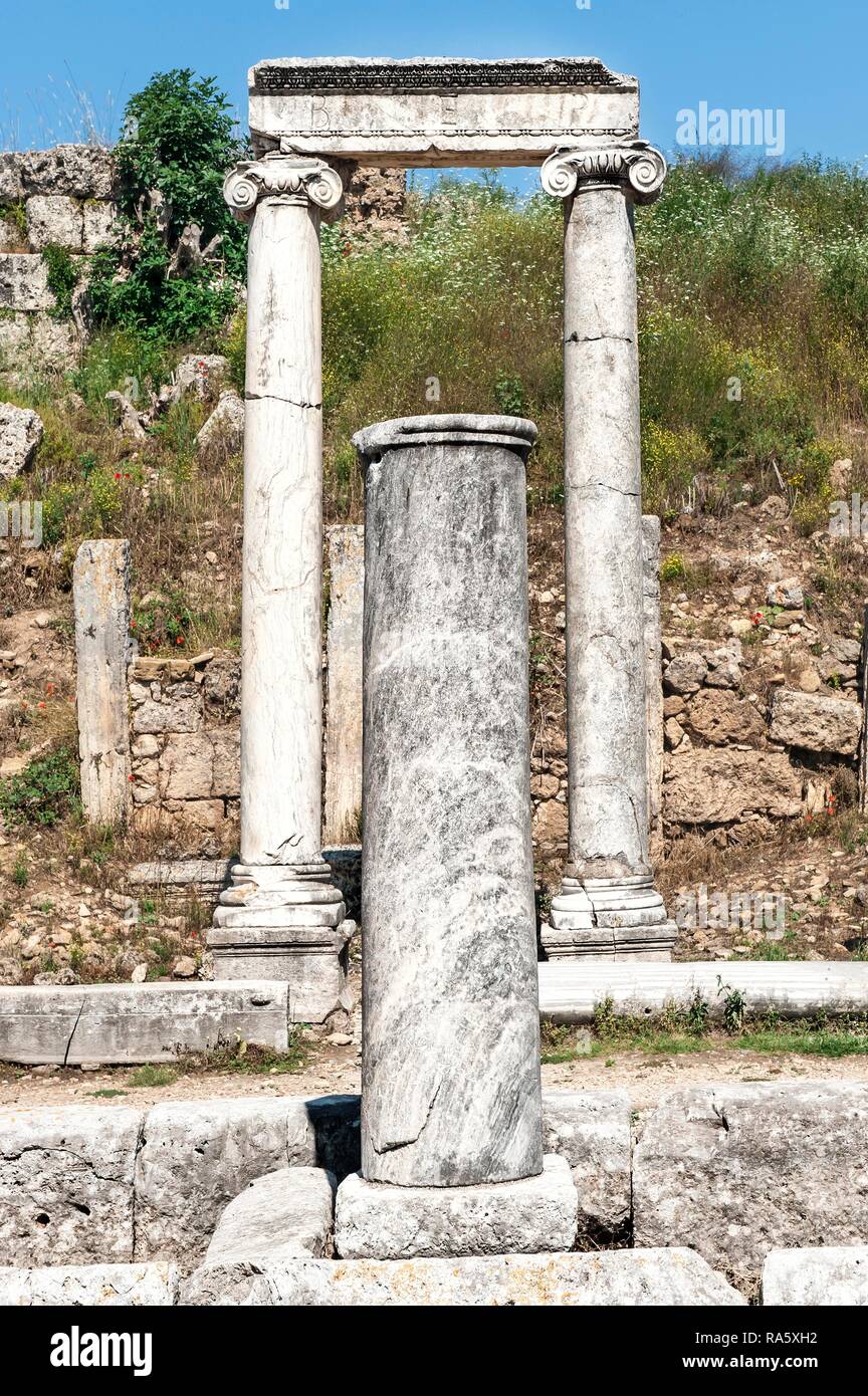 Perge Agora, Antalya, Turkey Stock Photo - Alamy