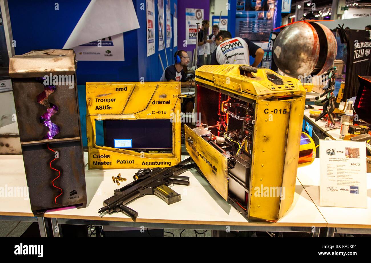 Computer hardware design in a military-style, games computer for action ...