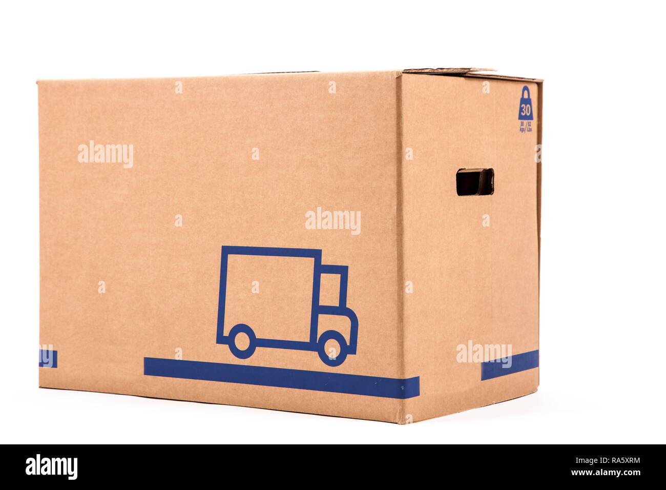 Moving box, cardboard box Stock Photo - Alamy