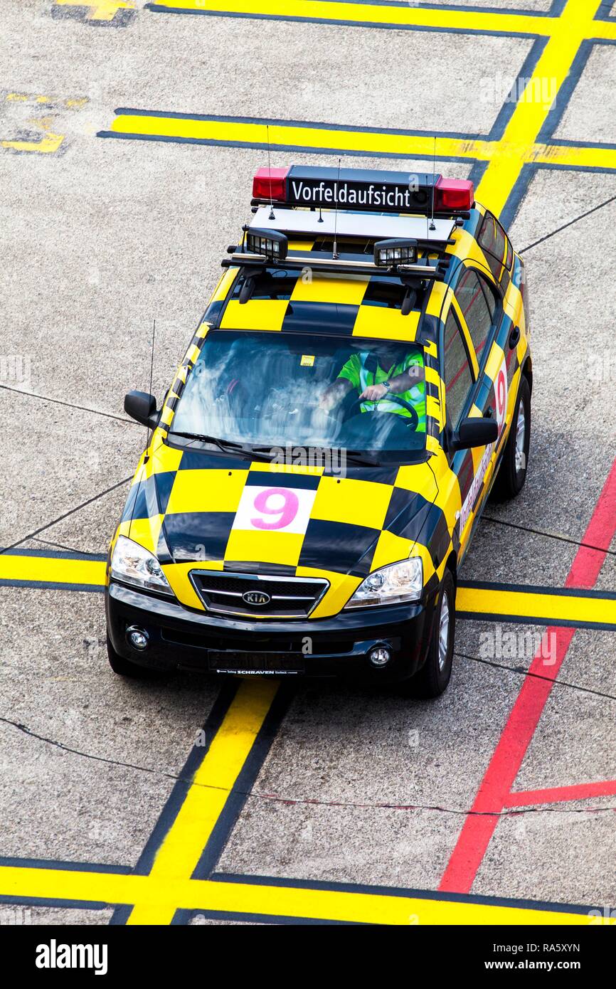 Airport security car, Duesseldorf International Airport, Duesseldorf ...