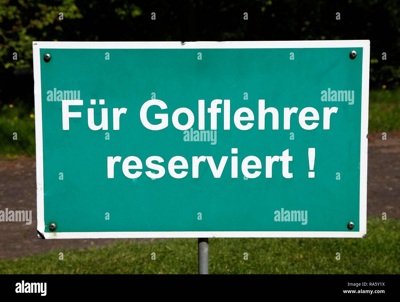 No golf sign hi-res stock photography and images - Alamy