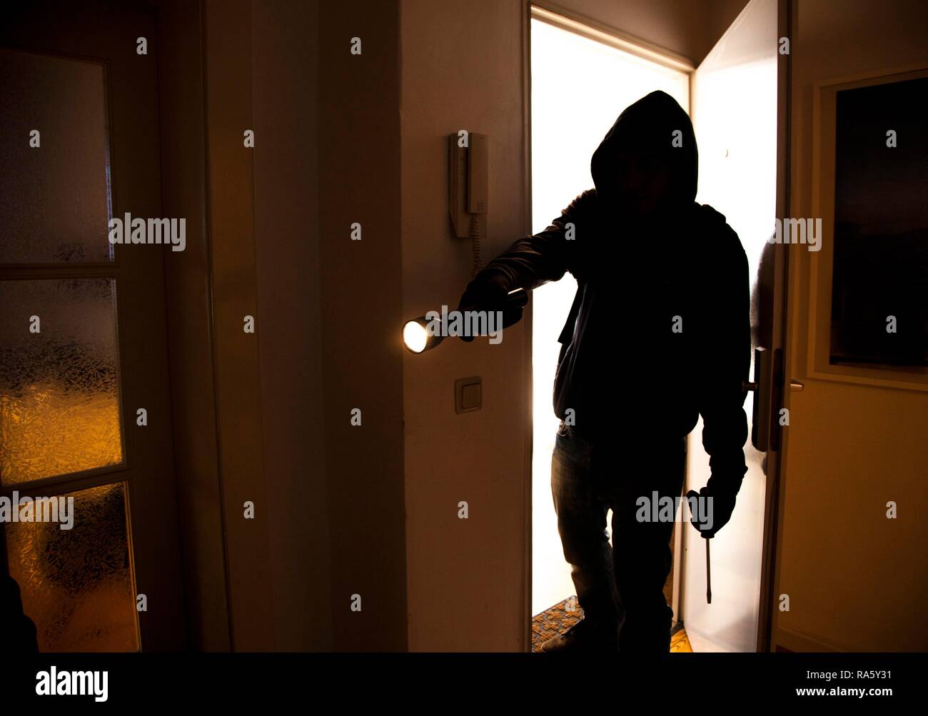 Entering the property hi-res stock photography and images - Alamy