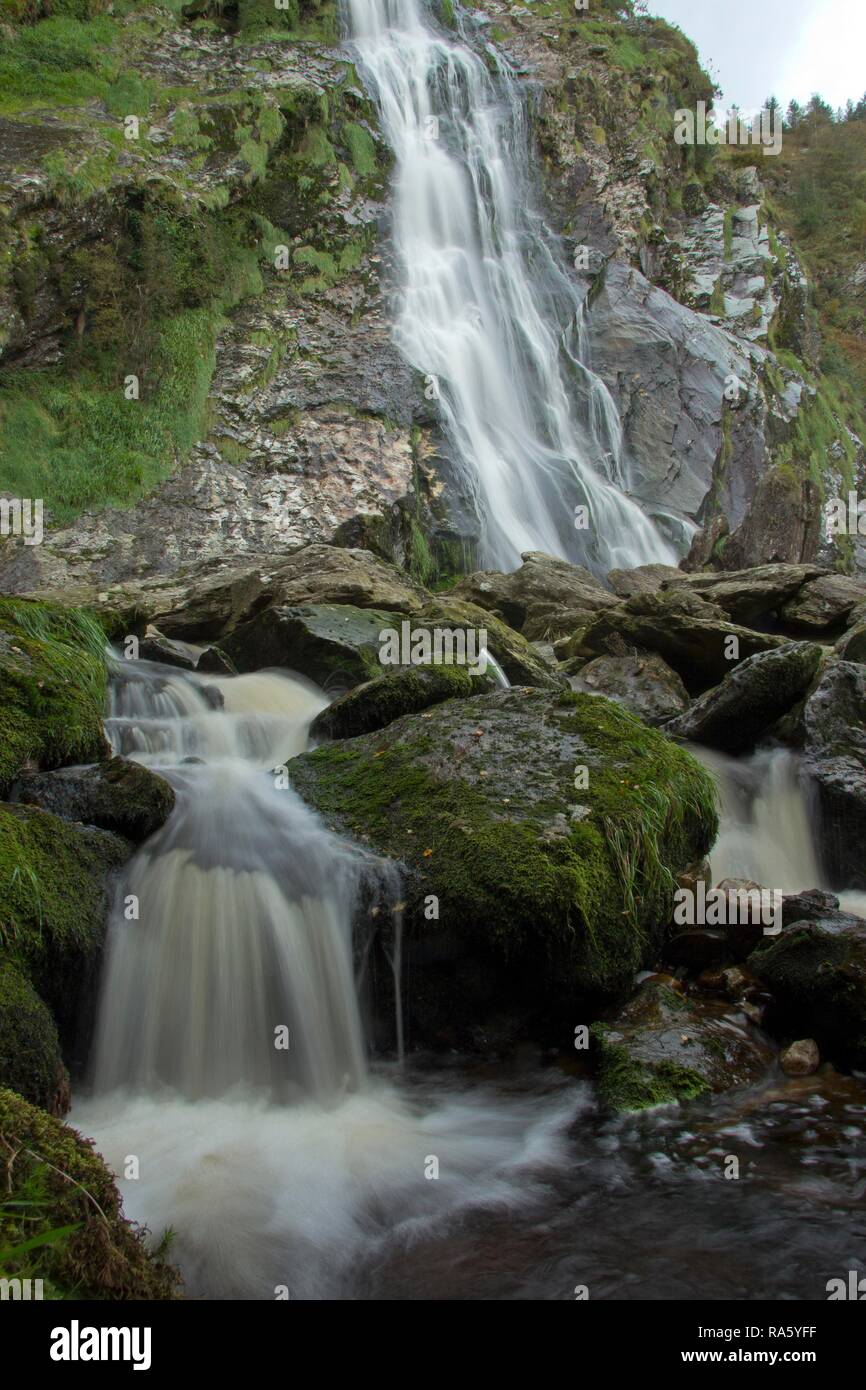Powerscourt Waterfall, County Wicklow, Ireland, Europe Stock Photo - Alamy