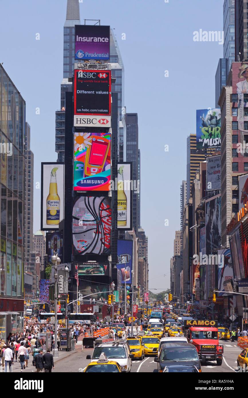 Times Square, Manhattan, New York City, New York, United States Stock ...