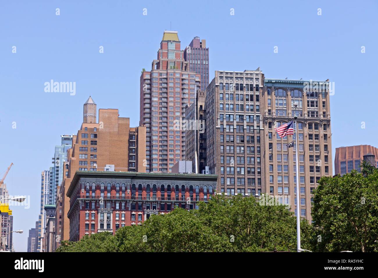 High-rise buildings near Battery Park, Manhattan, New York City, New ...