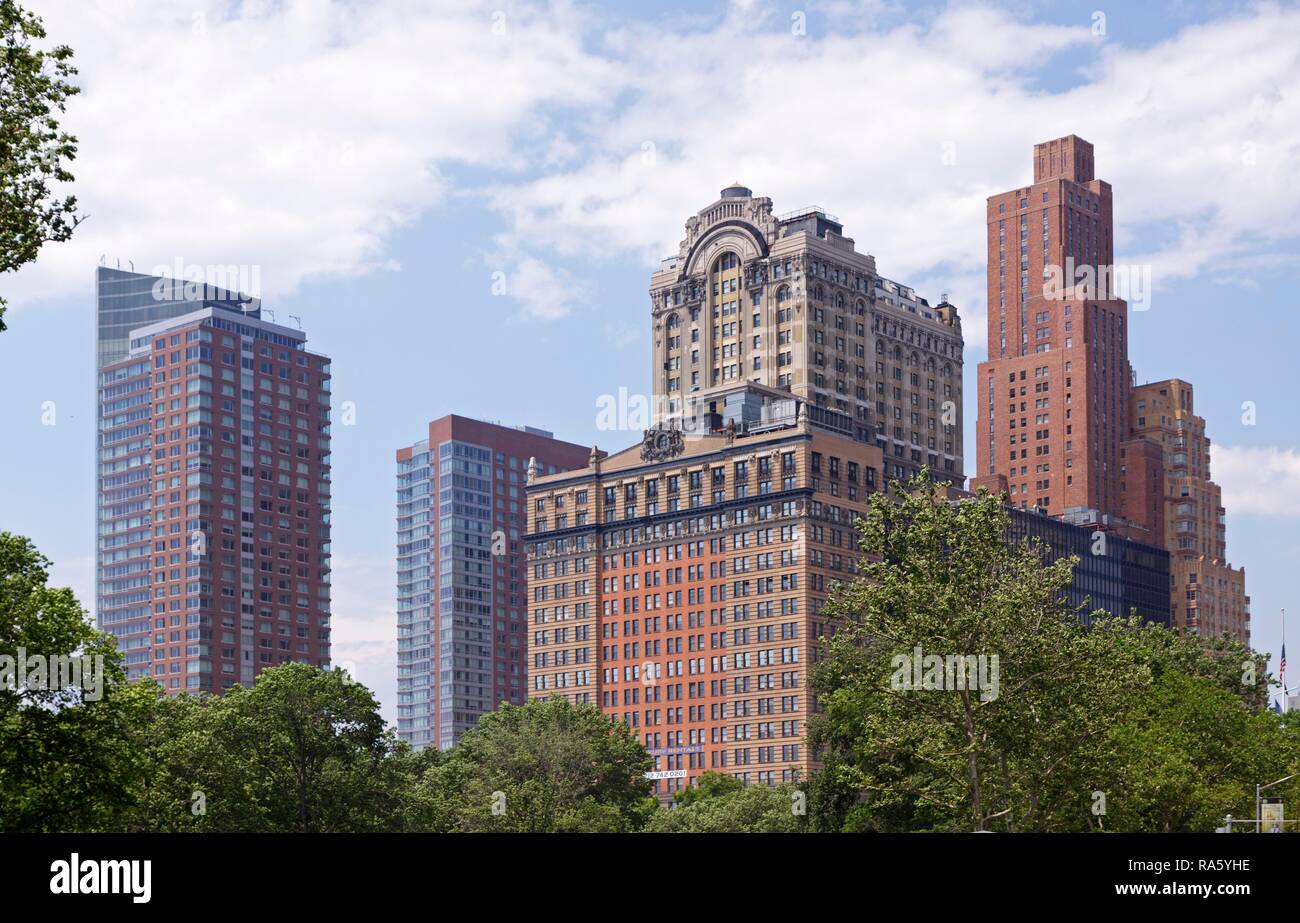 High-rise buildings near Battery Park, Manhattan, New York City, New ...