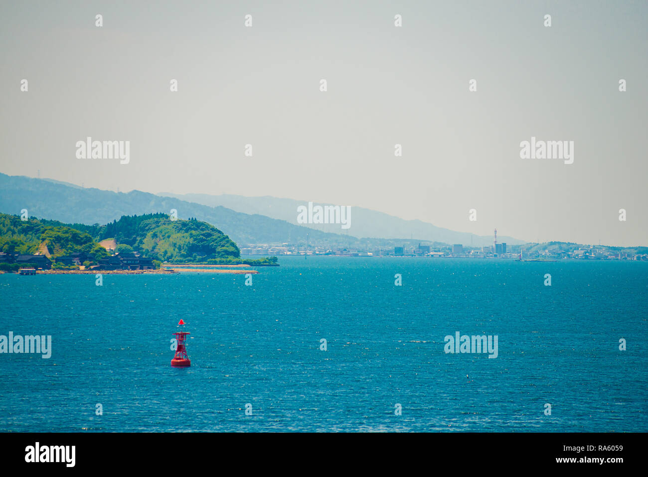 Seascape of Amaharashi beach in Toyama, Japan. Japan is a country ...