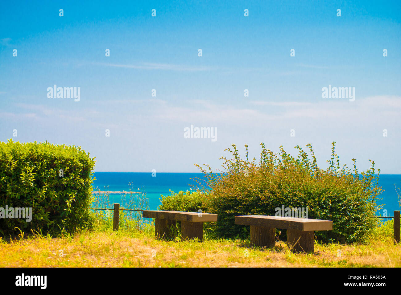 Seascape of Amaharashi beach in Toyama, Japan. Japan is a country ...