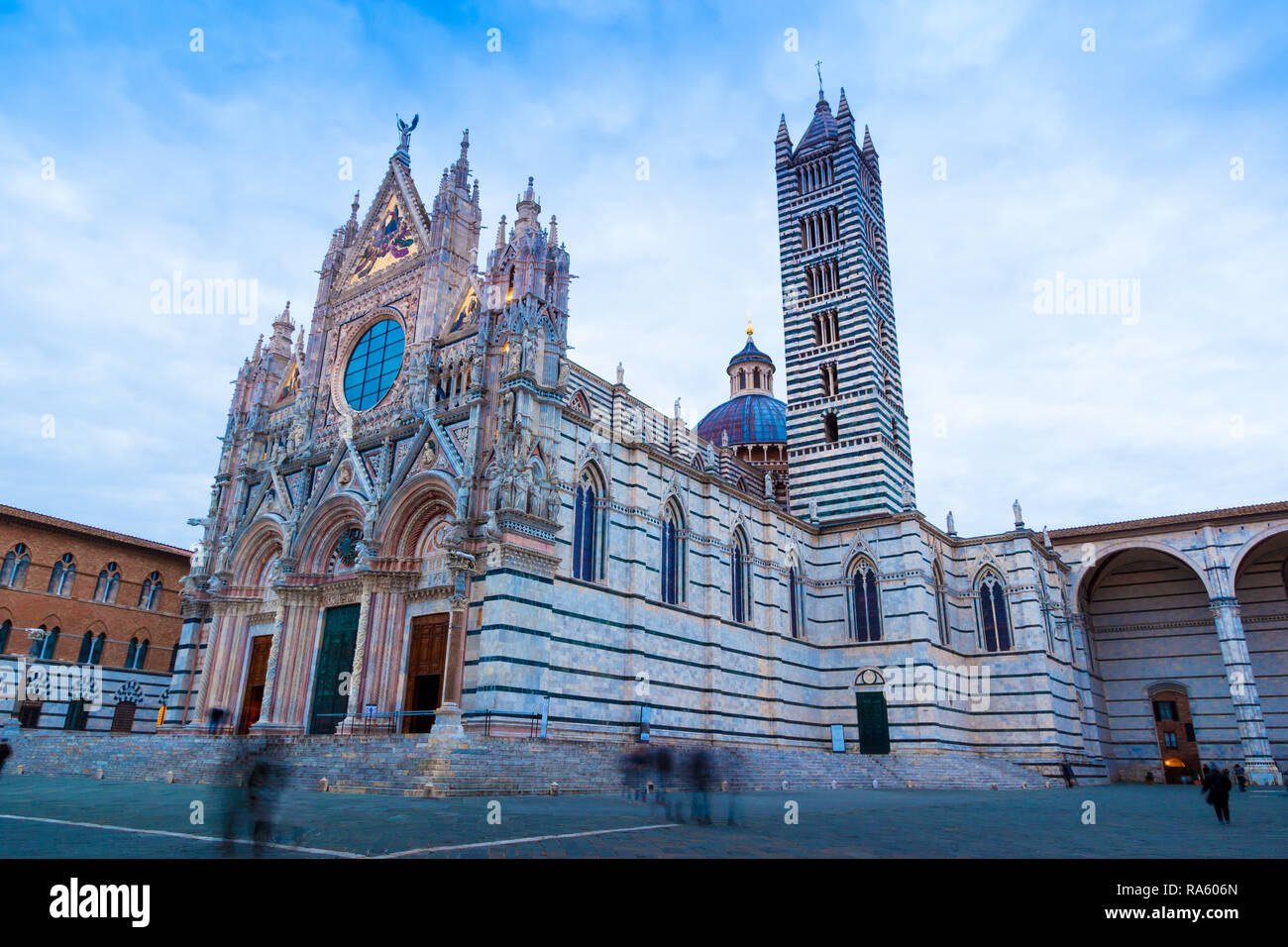 Siena Cathedral (Italian: Duomo di Siena) (1348) is a medieval church ...