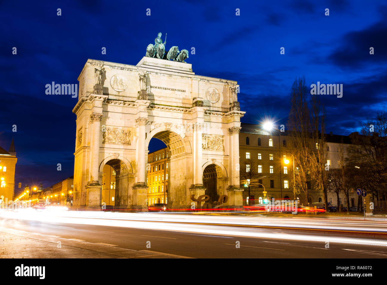 The Siegestor (1852) (English: Victory Gate) is a three-arched ...