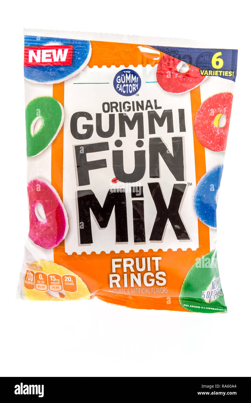 Winneconne, WI - 30 December 2018: A package of the gummi factory ...