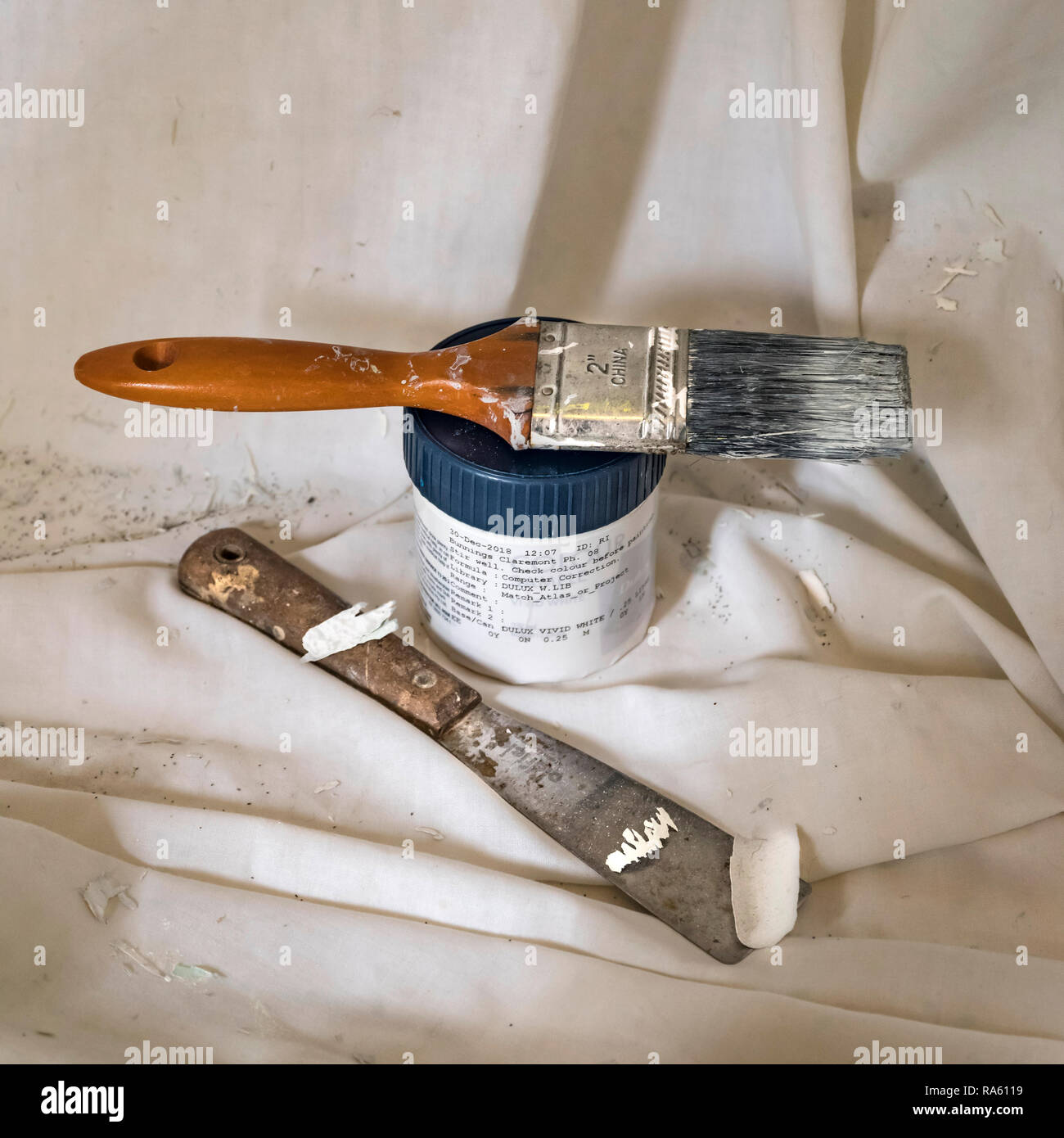 Dropcloth hi-res stock photography and images - Alamy