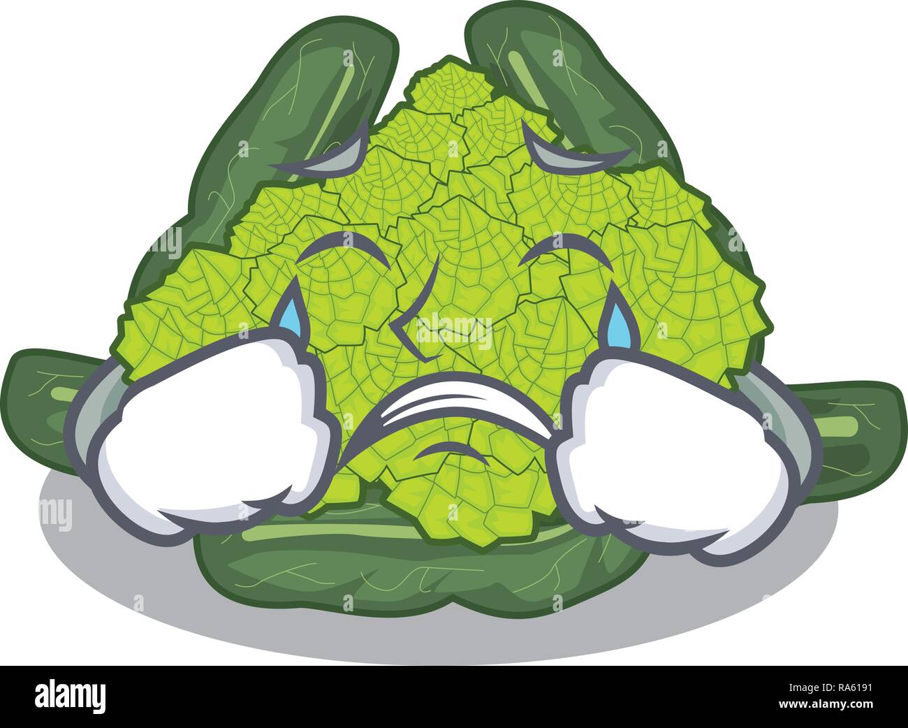 Crying roman caulifloer above table cartoon wooden Stock Vector Image ...