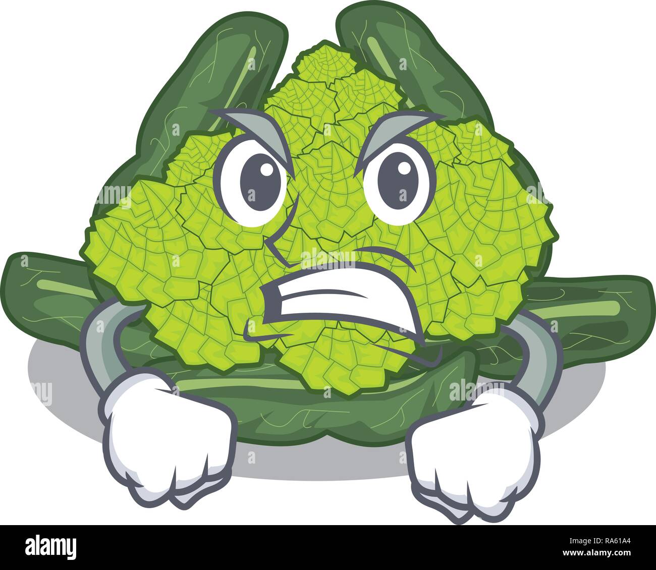 Angry roman caulifloer above table cartoon wooden Stock Vector Image ...