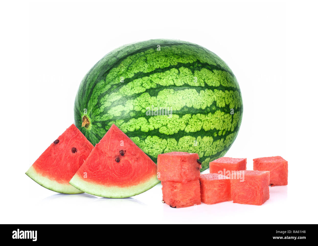 watermelon on white background Stock Photo - Alamy