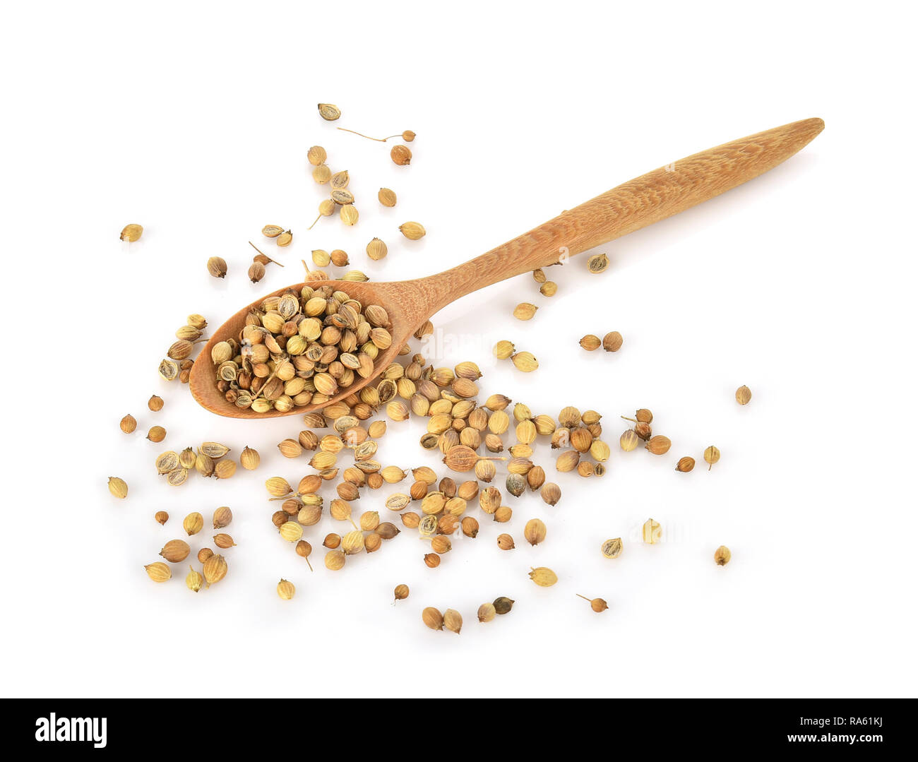 Dry coriander in yellow Cut Out Stock Images & Pictures - Alamy