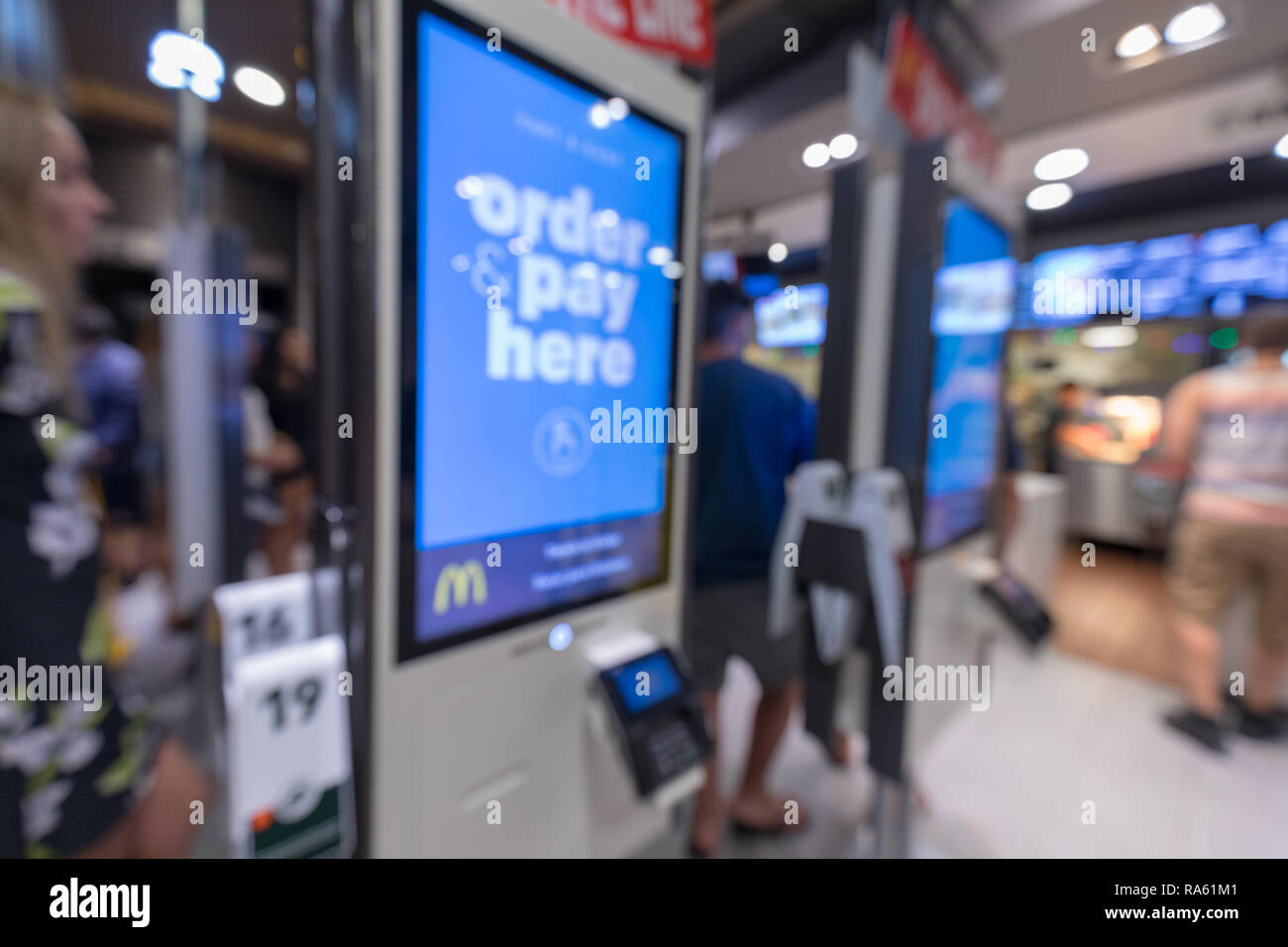 Mcdonalds self order kiosk hi-res stock photography and images - Alamy