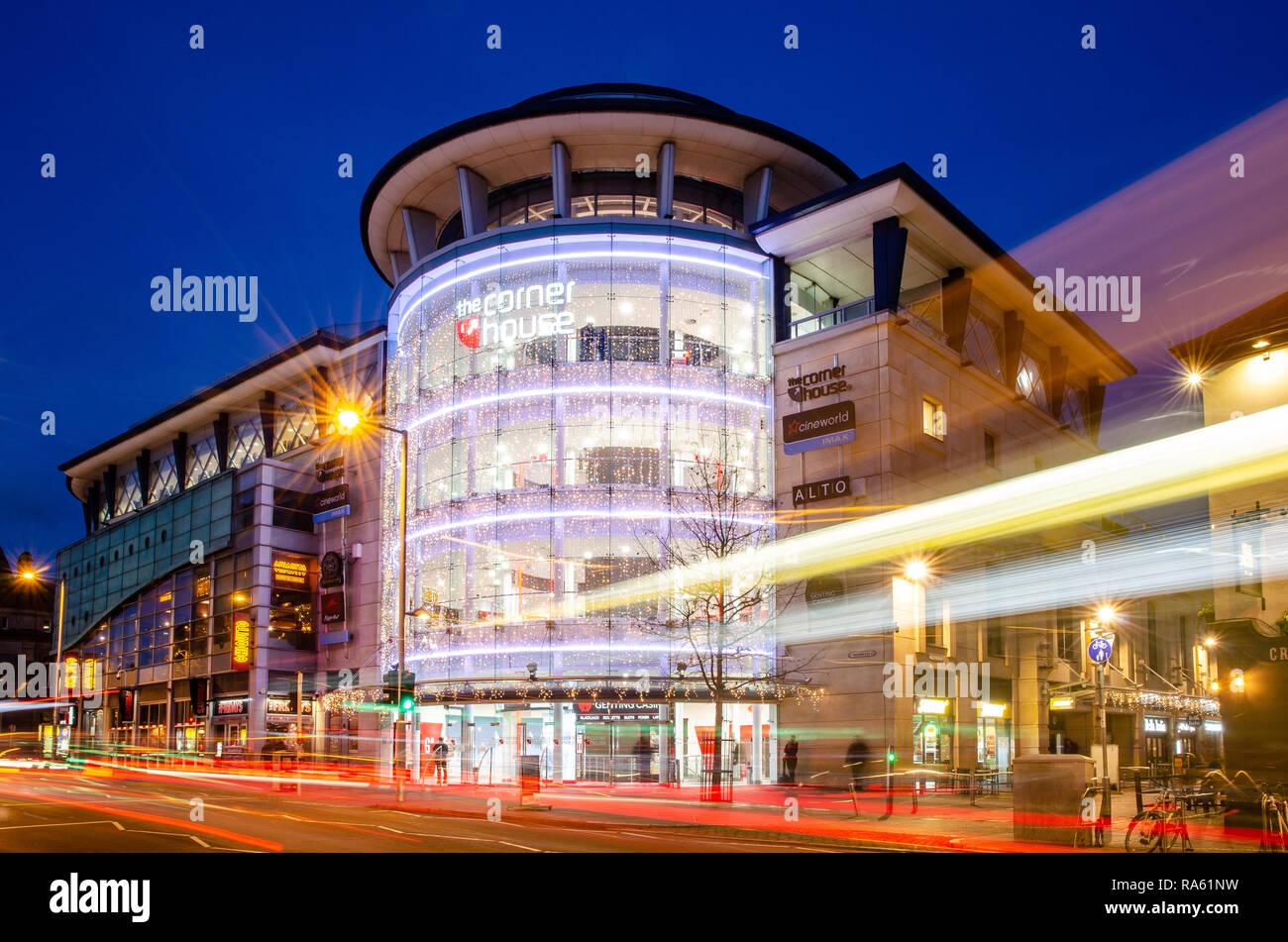 Long exposure of the Nottingham Cornerhouse Building Stock Photo - Alamy
