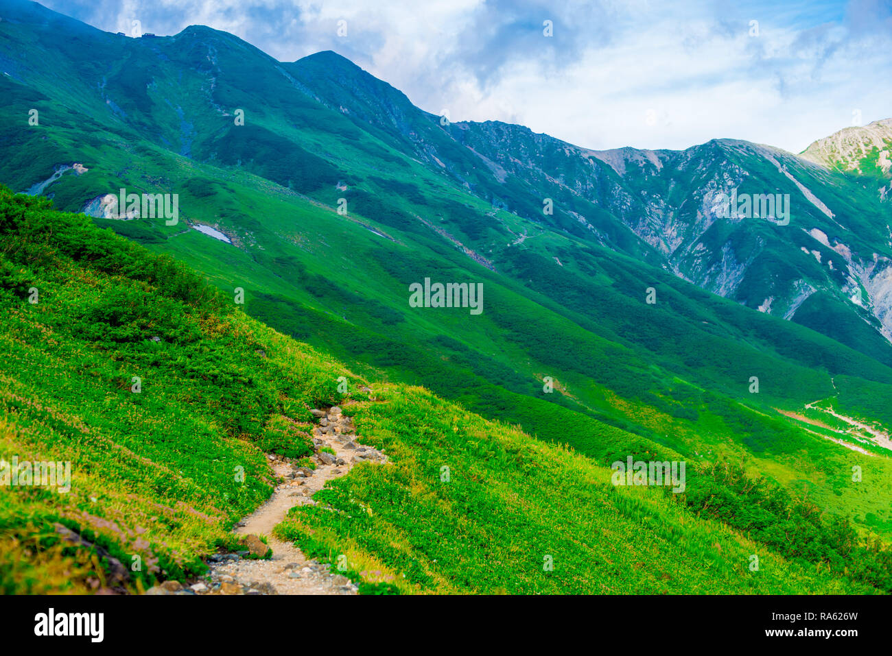 Mountain view of Tateyama in Toyama, Japan. Toyama is one of the ...