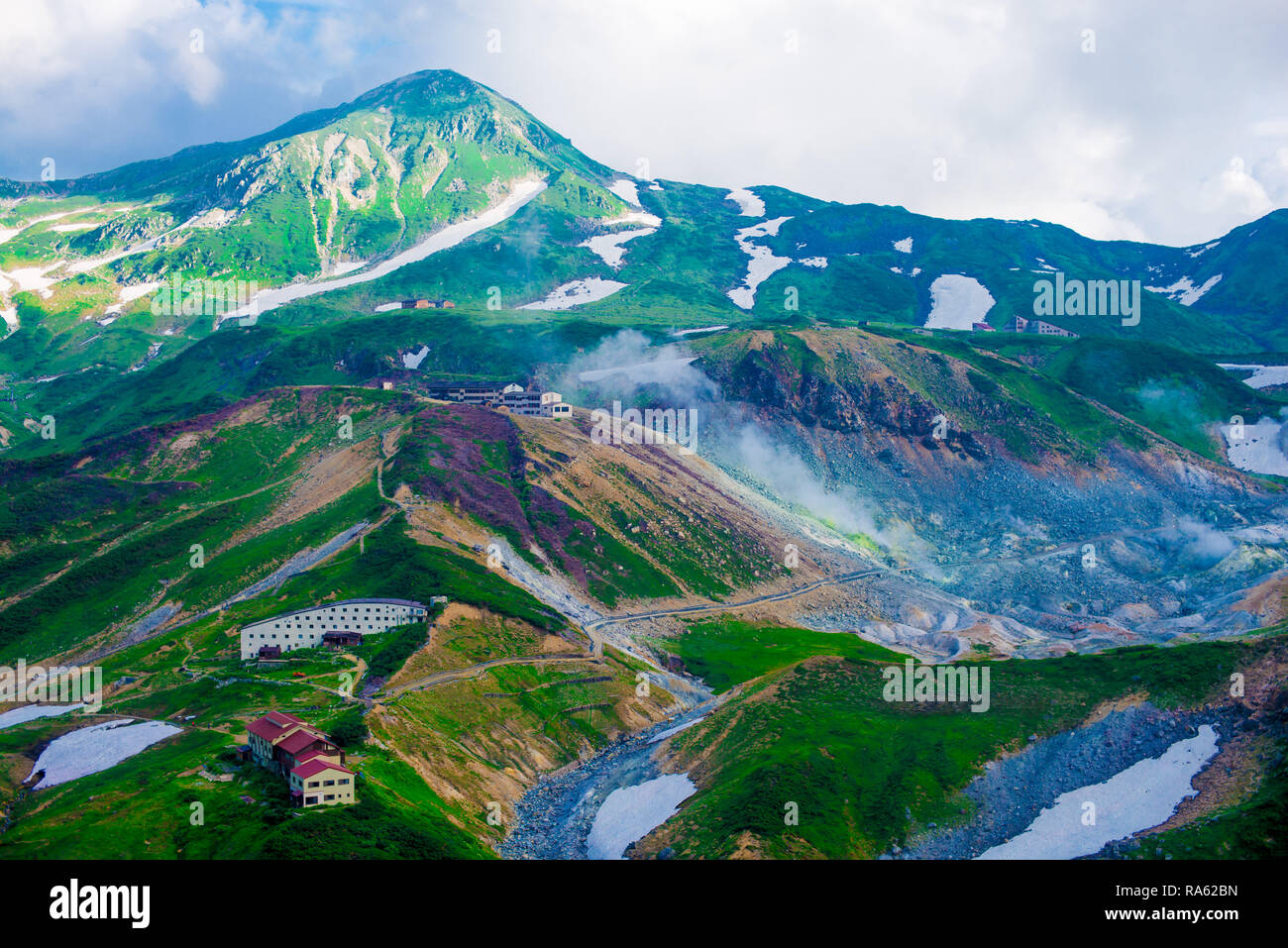 Mountain view of Tateyama in Toyama, Japan. Toyama is one of the ...