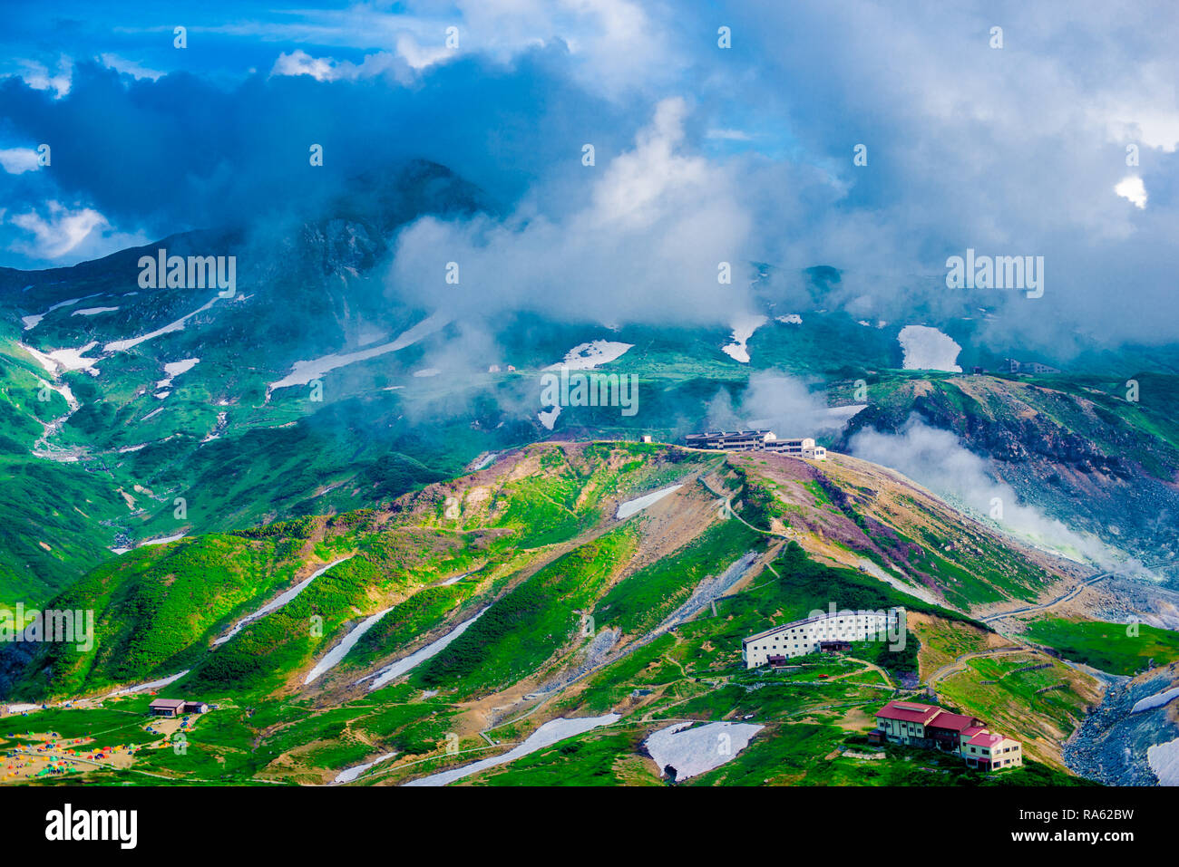 Mountain view of Tateyama in Toyama, Japan. Toyama is one of the ...