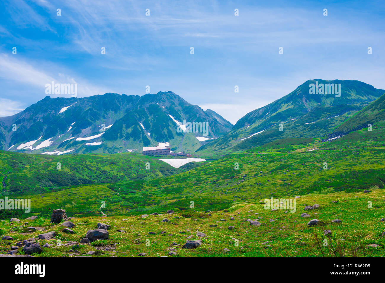 Mountain view of Tateyama in Toyama, Japan. Toyama is one of the ...