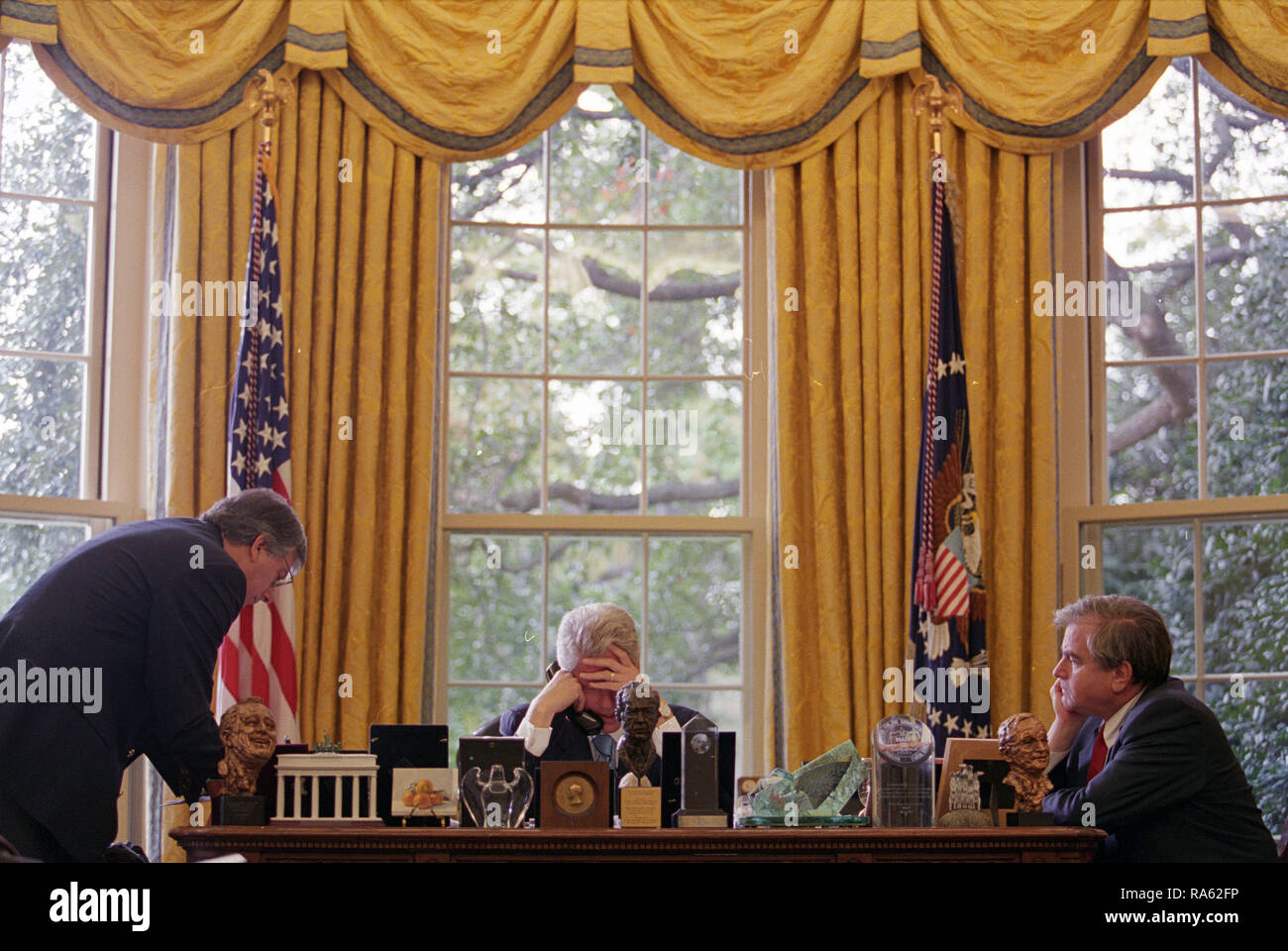 10/10/2000 Photograph of President William Jefferson Clinton on the ...