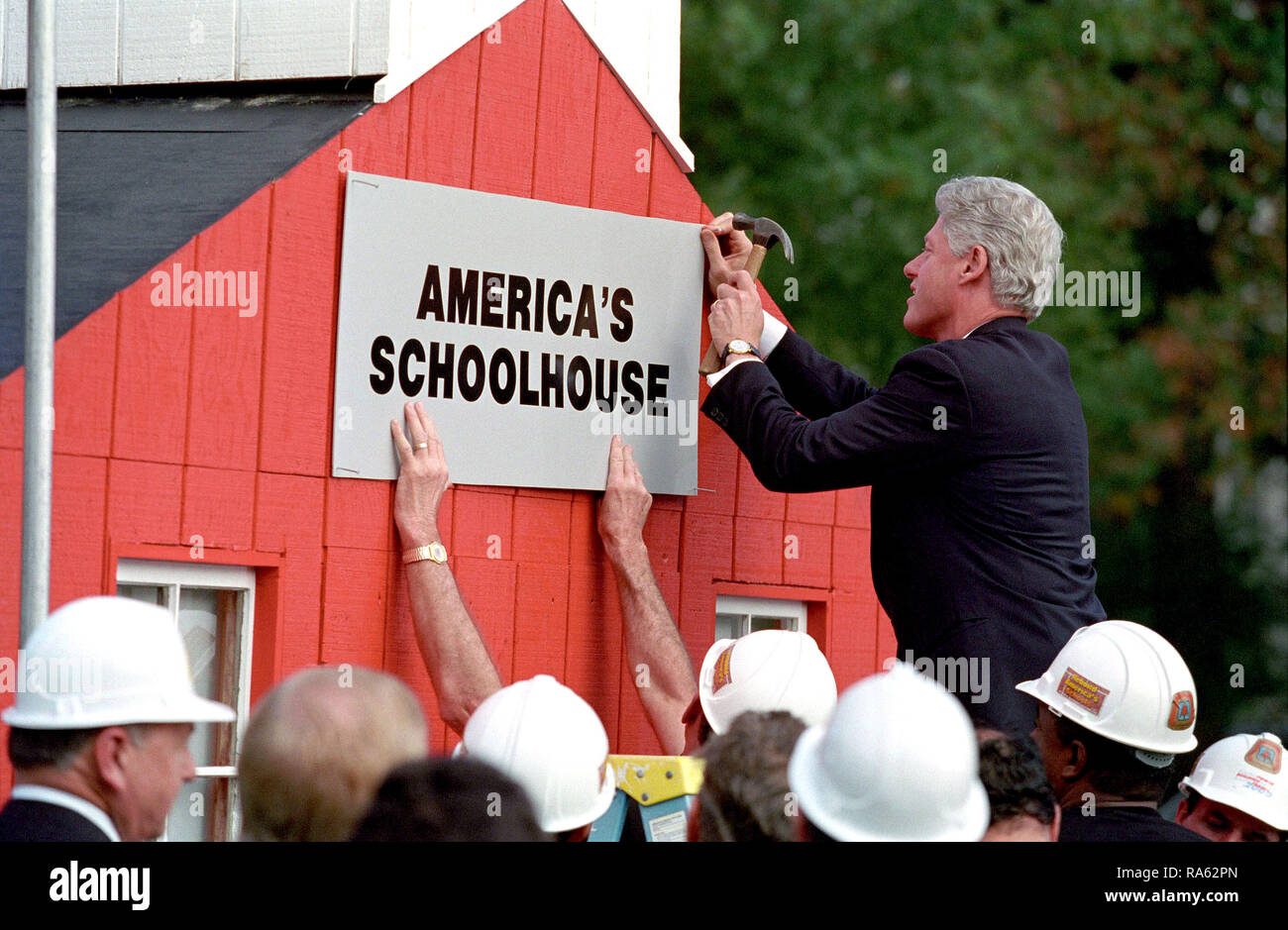 Photograph of President William Jefferson Clinton Participating in a ...