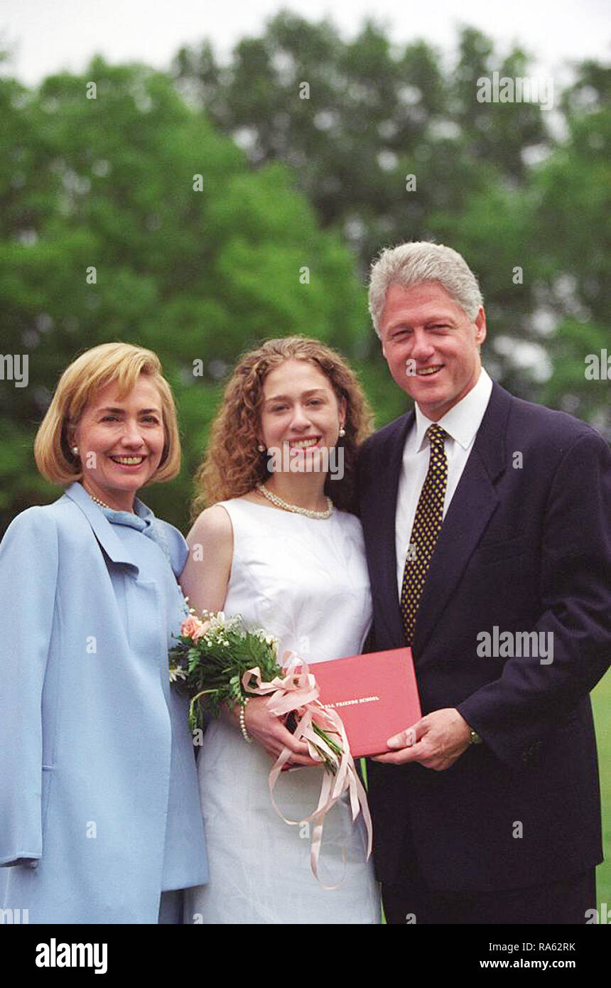 Chelsea clinton graduation portrait hi-res stock photography and images ...