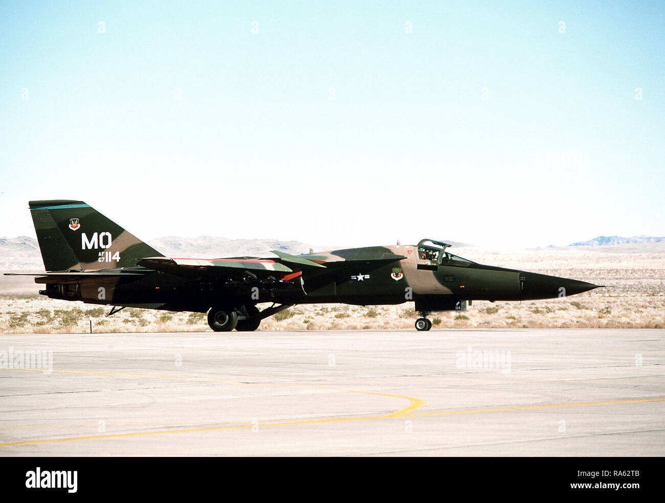1979 - Right side view of an F-111A aircraft assigned to the 366th Tactical Fighter Wing on the ...