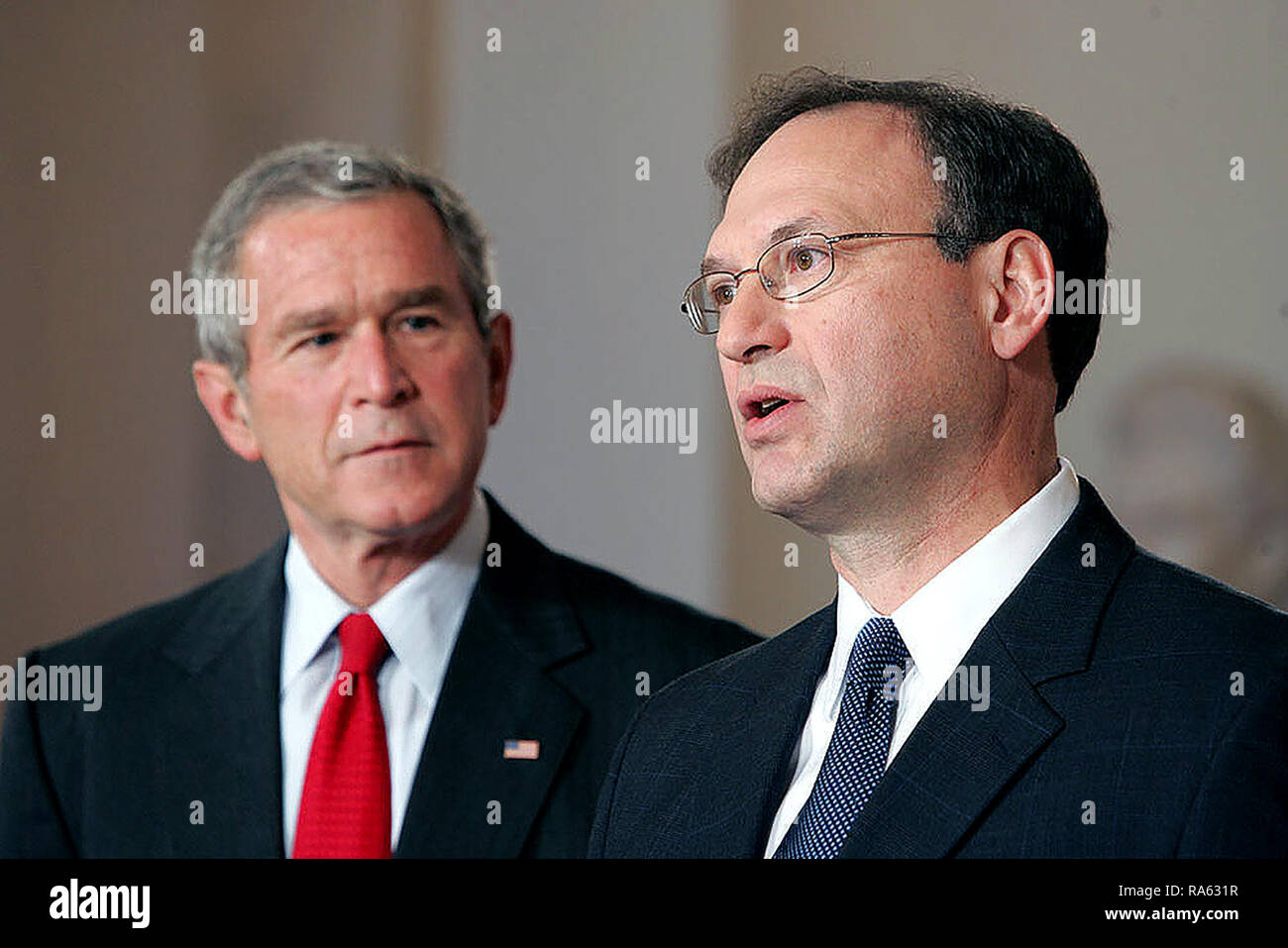 Announcement of Judge Samuel A. Alito, JR. as supreme court justice ...
