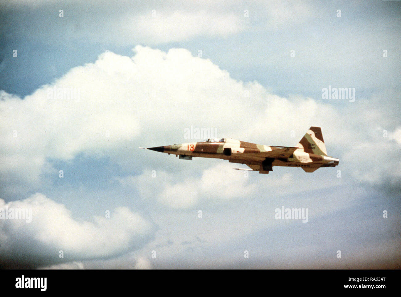 1979 - An F-5E Tiger II aggressor squadron aircraft in flight Stock ...