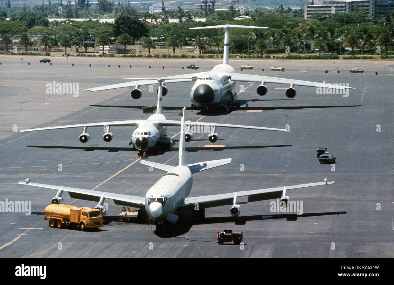 1979 - A KC-135 Stratotanker, C-141B Starlifter and C-5A Galaxy ...