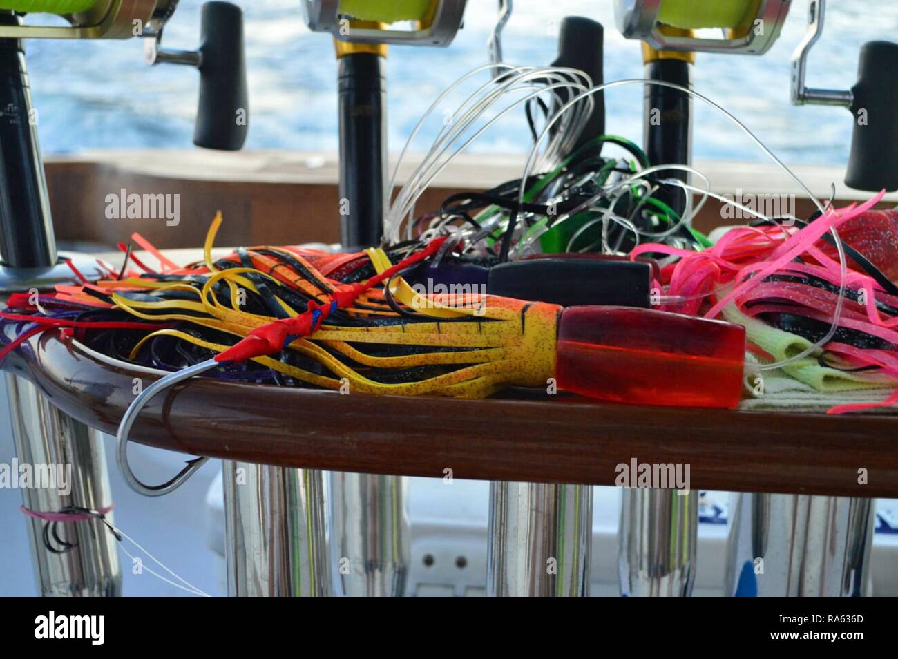 trolling lures for marlin fishing Stock Photo - Alamy