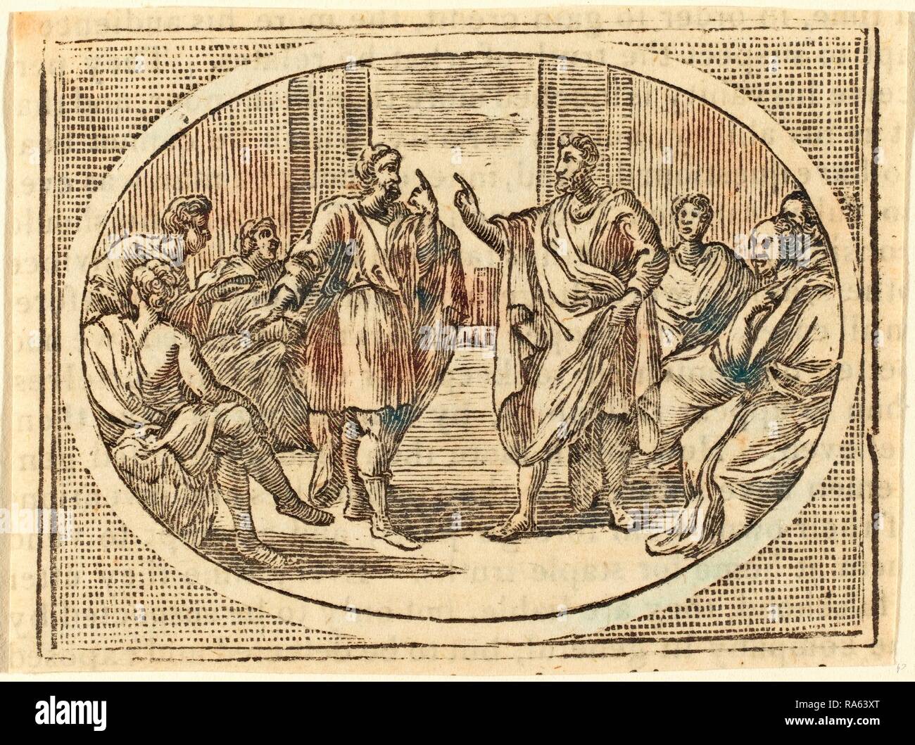 Elisha Kirkall,English, (c. 1682-1742), The Boasting Traveler, metalcut ...