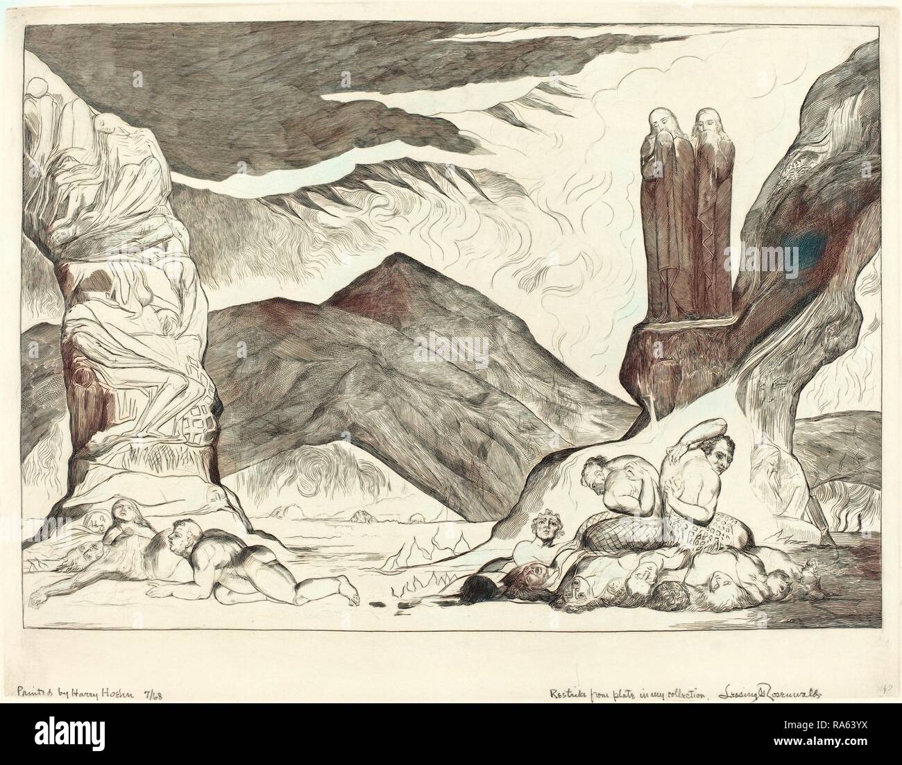 William Blake, British (1757-1827), The Circle of the Falsifiers, Dante ...