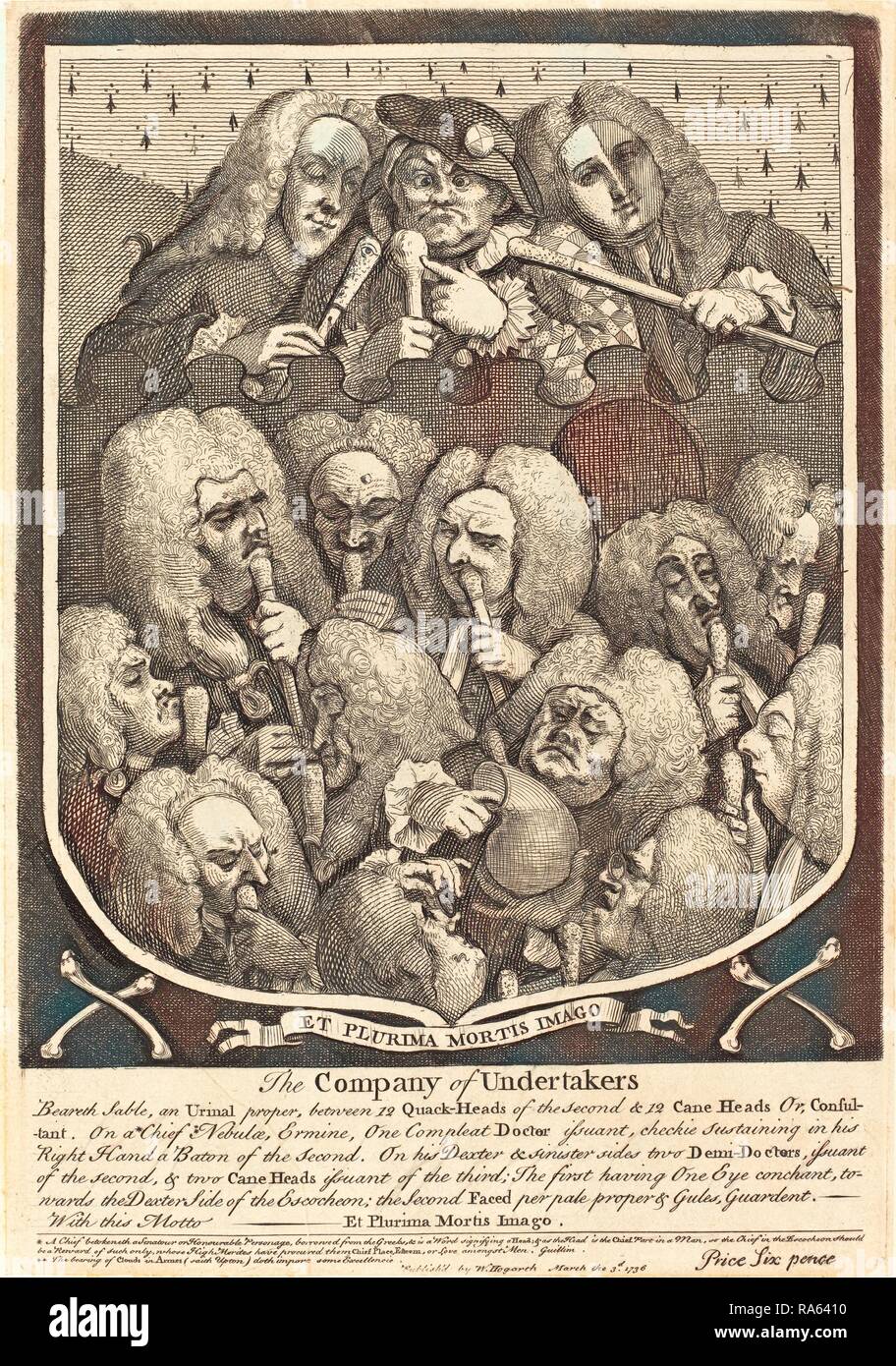 William Hogarth,English, (1697-1764), The Company of Undertakers, 1736 ...