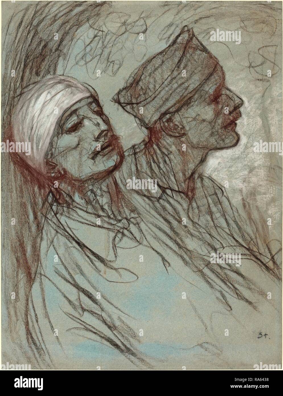 Théophile Alexandre Steinlen, Swiss (1859-1923), A Wounded Soldier and ...