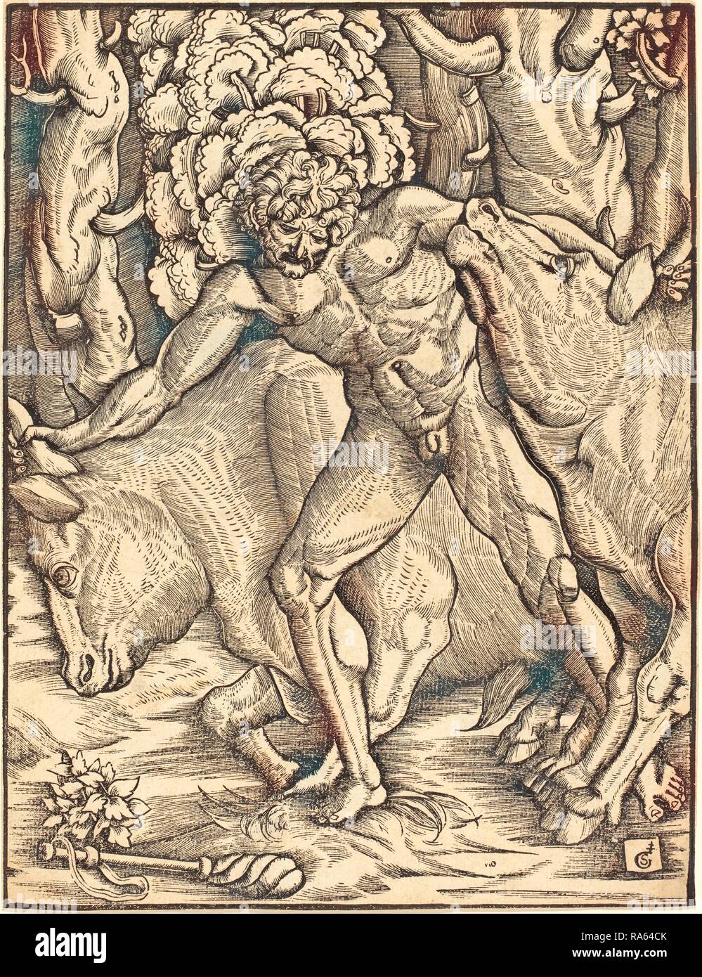 Gabriel Salmon, French (active 1504-1542), Hercules Carrying Off the ...