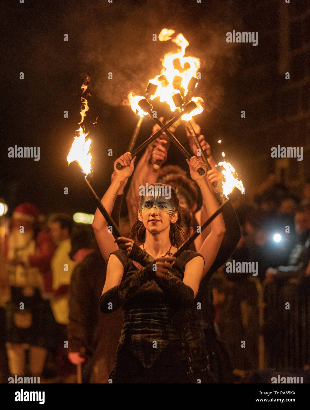 Stonehaven fireball fire ceremony hi-res stock photography and images ...