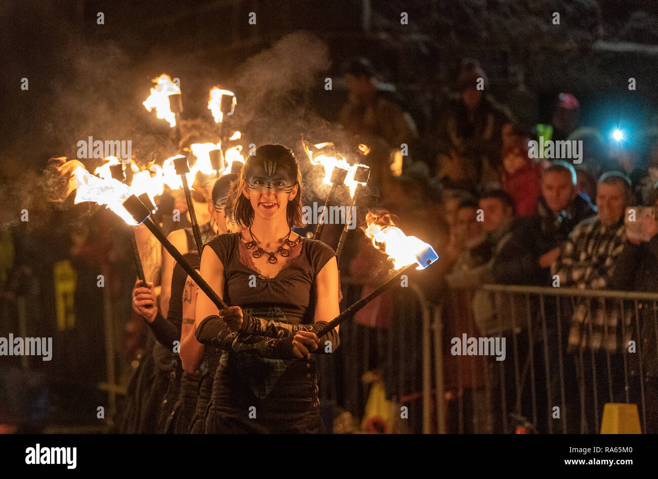 Scottish fireballs new year hi-res stock photography and images - Alamy