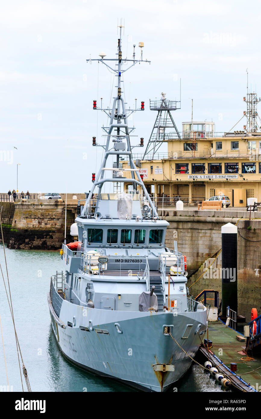 UK Border Force patrol boat, 'Vigilant' moored in the outer harbour at ...